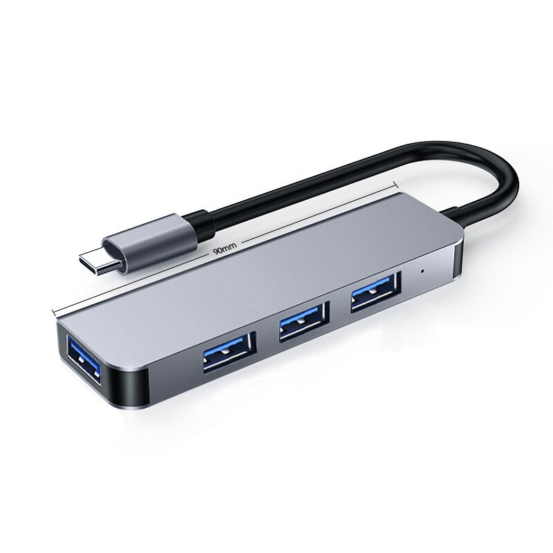 Многофункциональная док-станция Type-C, совместимая с Huawei, Apple MacBook, 4-в-1 хаб, высокоскоростная док-станция