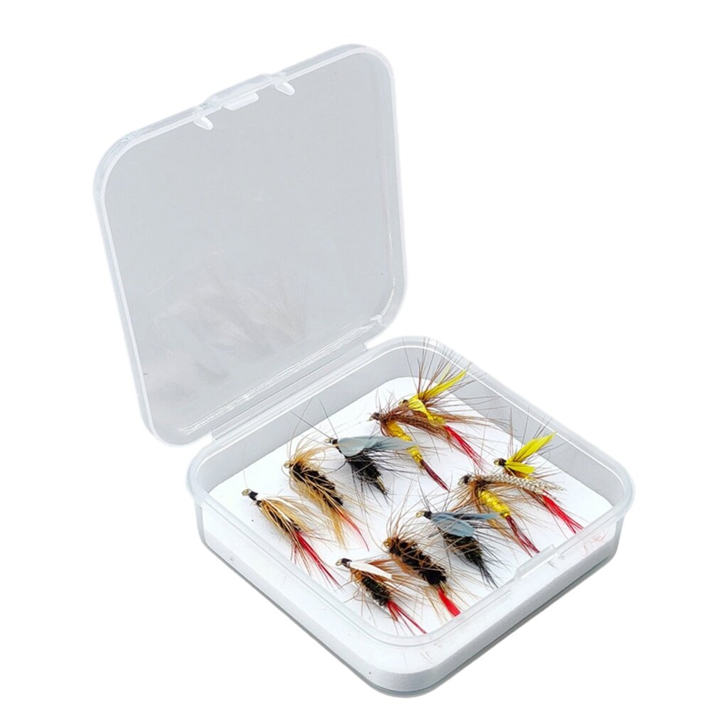 10 шт, Luya fly fishing fly bait поддельная приманка для ловли нахлыстом