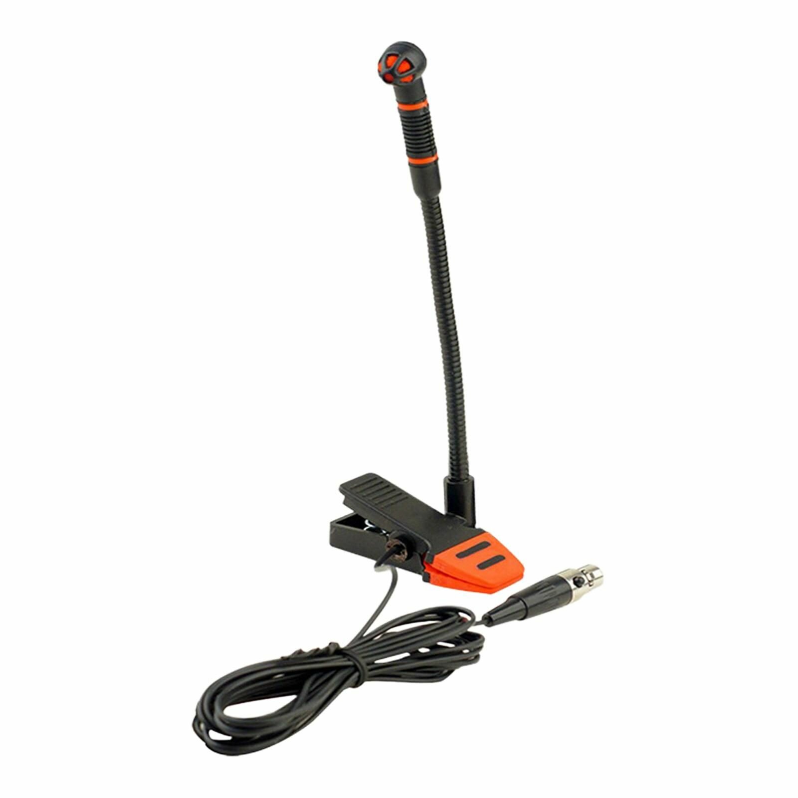 Микрофон для саксофона, ветрозащитный, с клипсой, для музыкальных инструментов, труба