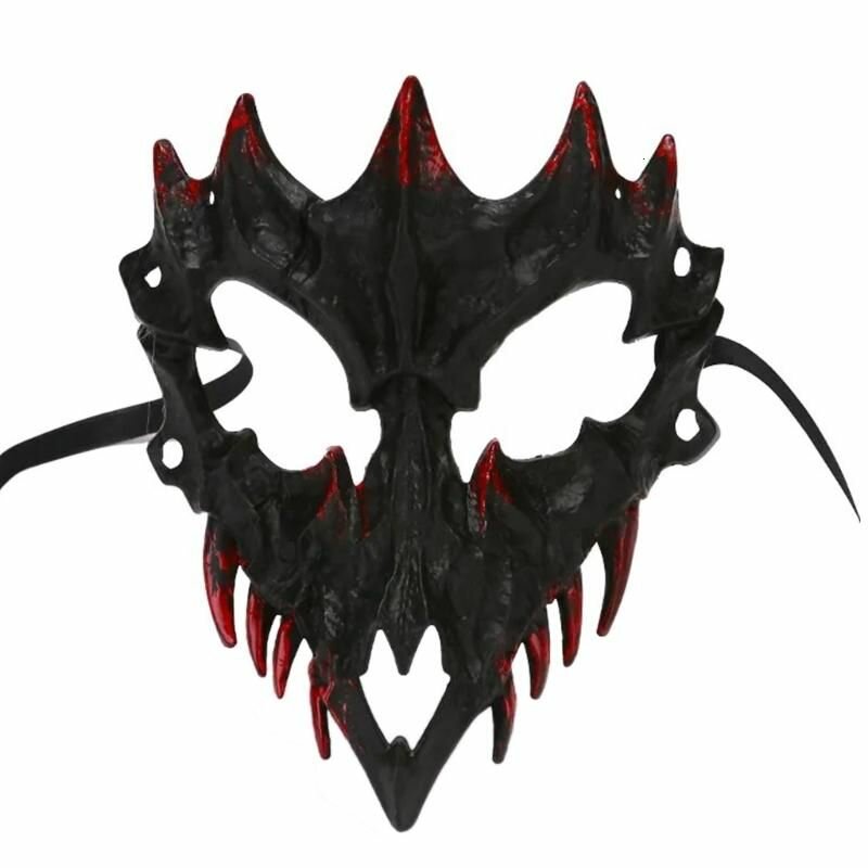 Скелет скелета на Halloween Hallowon Anime Dragon Wolf Decorative Horrors Party, - кровоточащий дракон блак