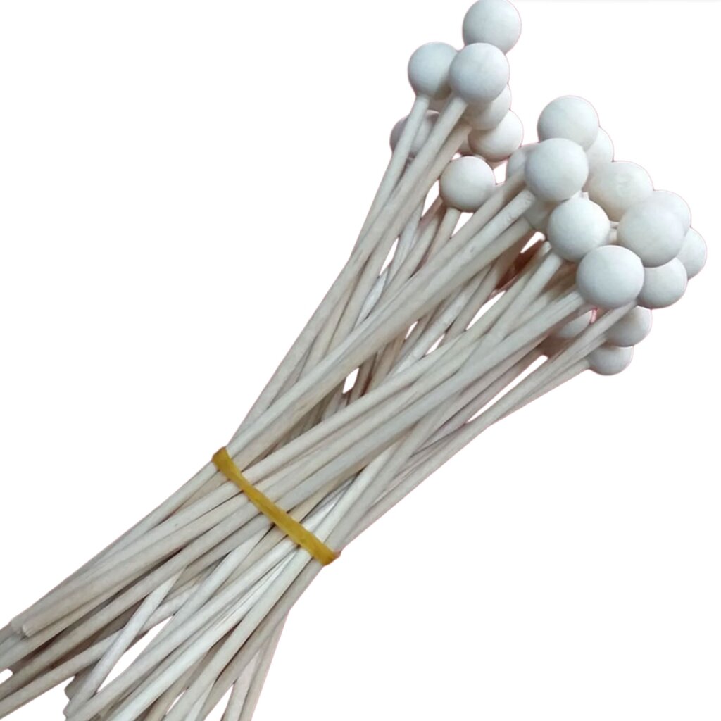 100 шт, деревянные палочки для перемешивания кофе с круглой головкой