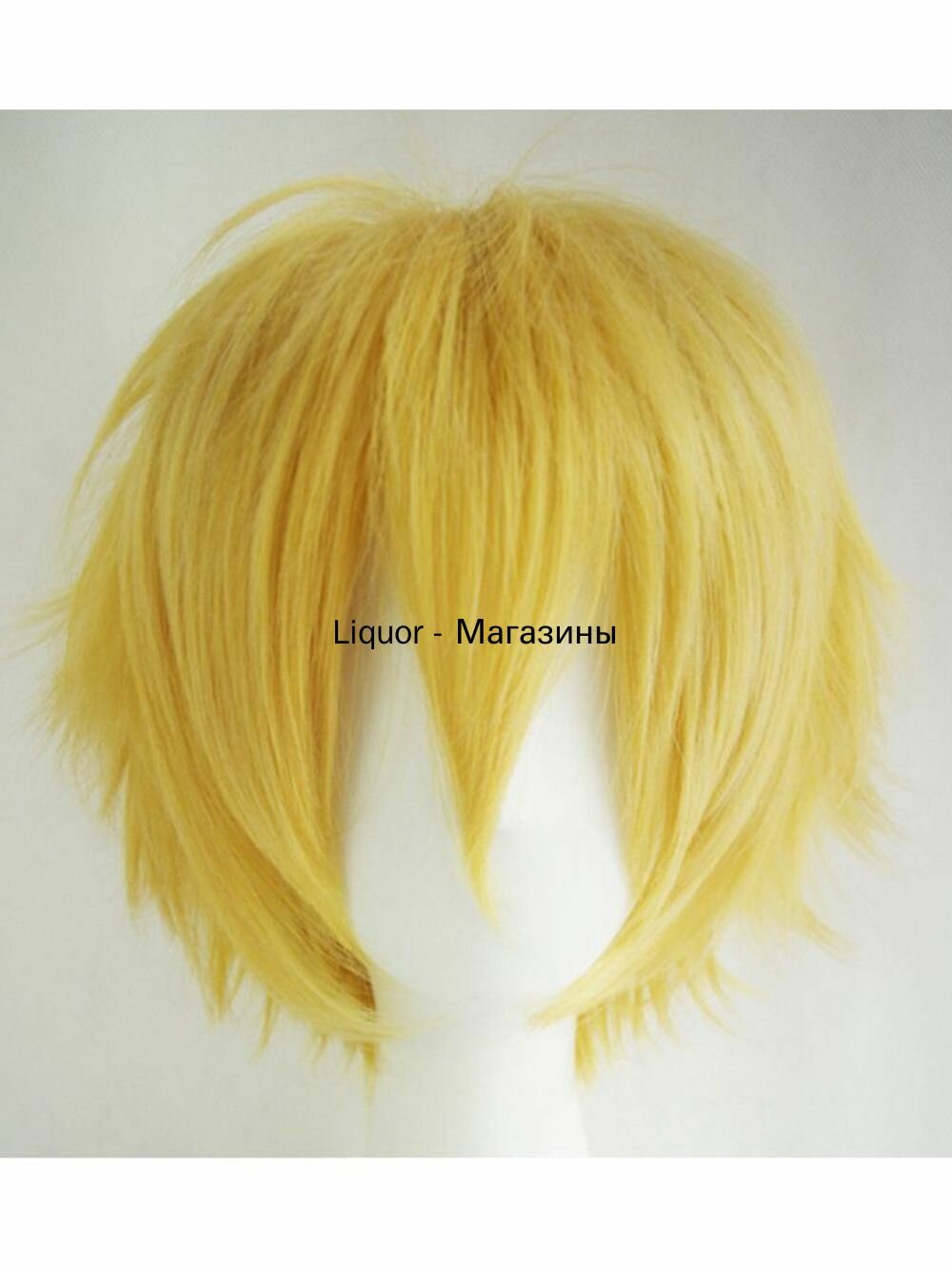 Короткий парик для косплея аниме на Хэллоуин - Золотисто Желтый