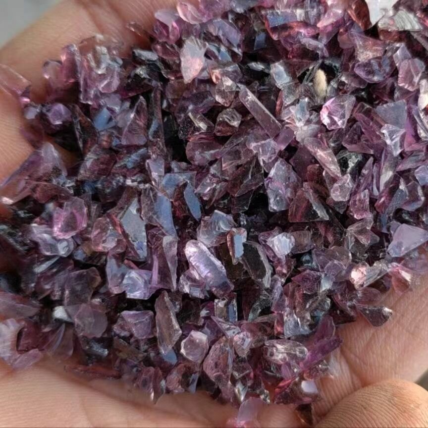 Цветной неровный стеклянный песок, прозрачные натуральные цветные стеклянные частицы, стеклянный гравий, стеклянные блоки для ландшафтного дизайна аквариума