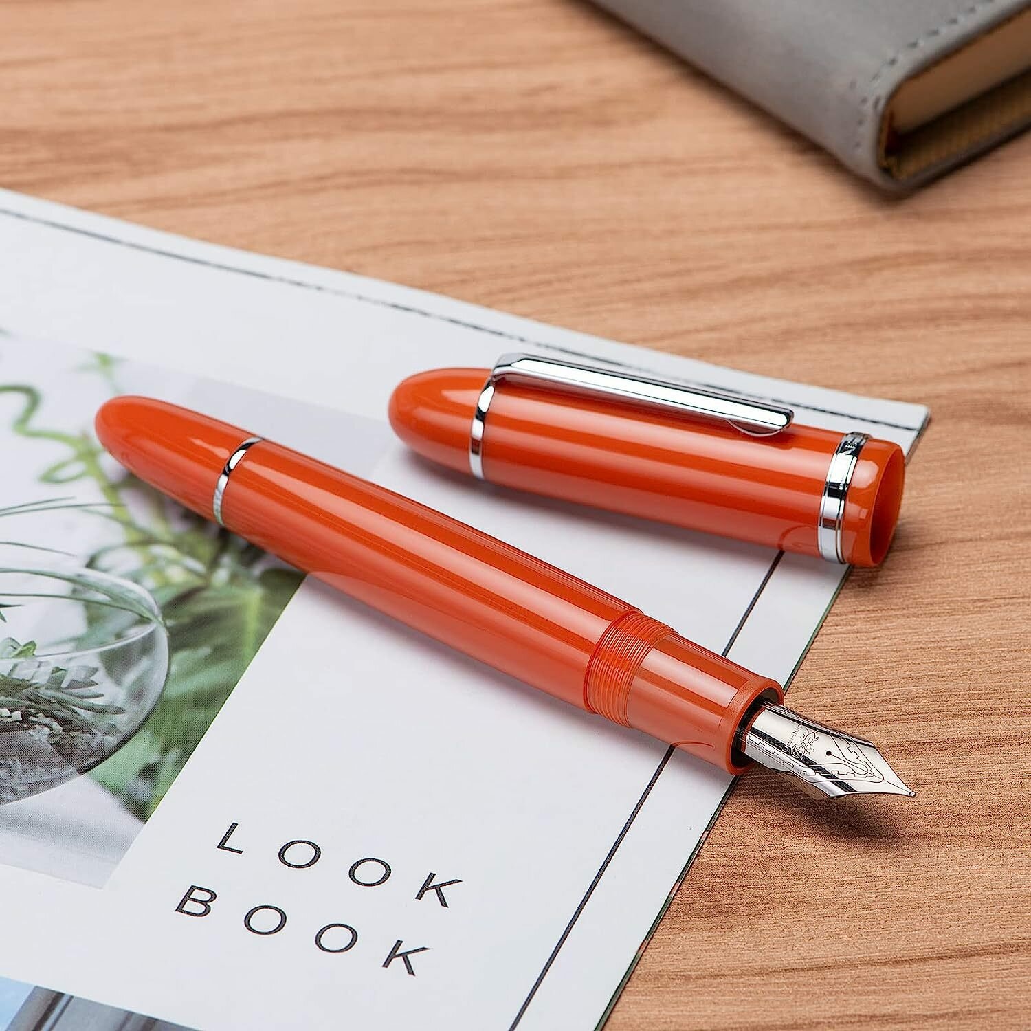 Ручка Jinhao X159 Executive Fountain Pen, акриловая, простая деловая каллиграфическая ручка, перо № 40, универсальный картридж с чернилами