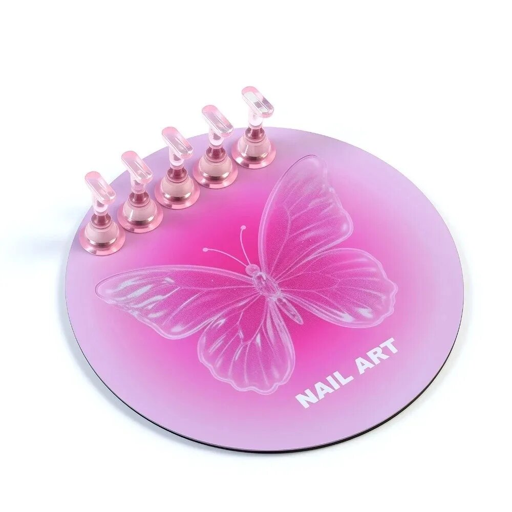 Держатель для ногтей розовый, Nail Art, Цвет: 4