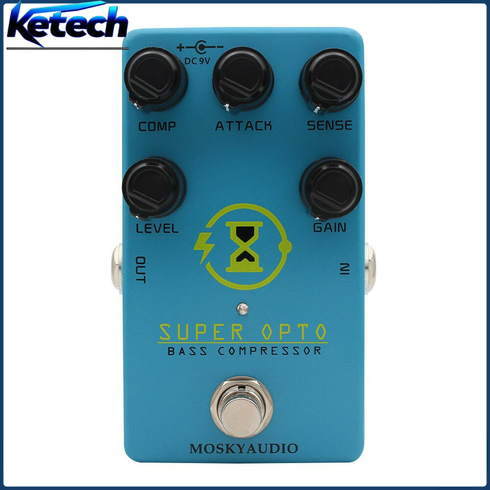 Оптический компрессор MOSKY Super Opto, для низких частот, плавное поддержание и улучшенная динамика