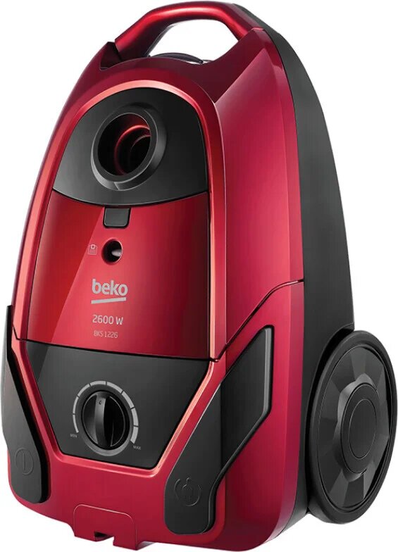 Пылесос BEKO BKS 1226, с мешком, мощность всасывания 345 Вт, потребление 2600 Вт, регулировка мощности, шум 84 дБ