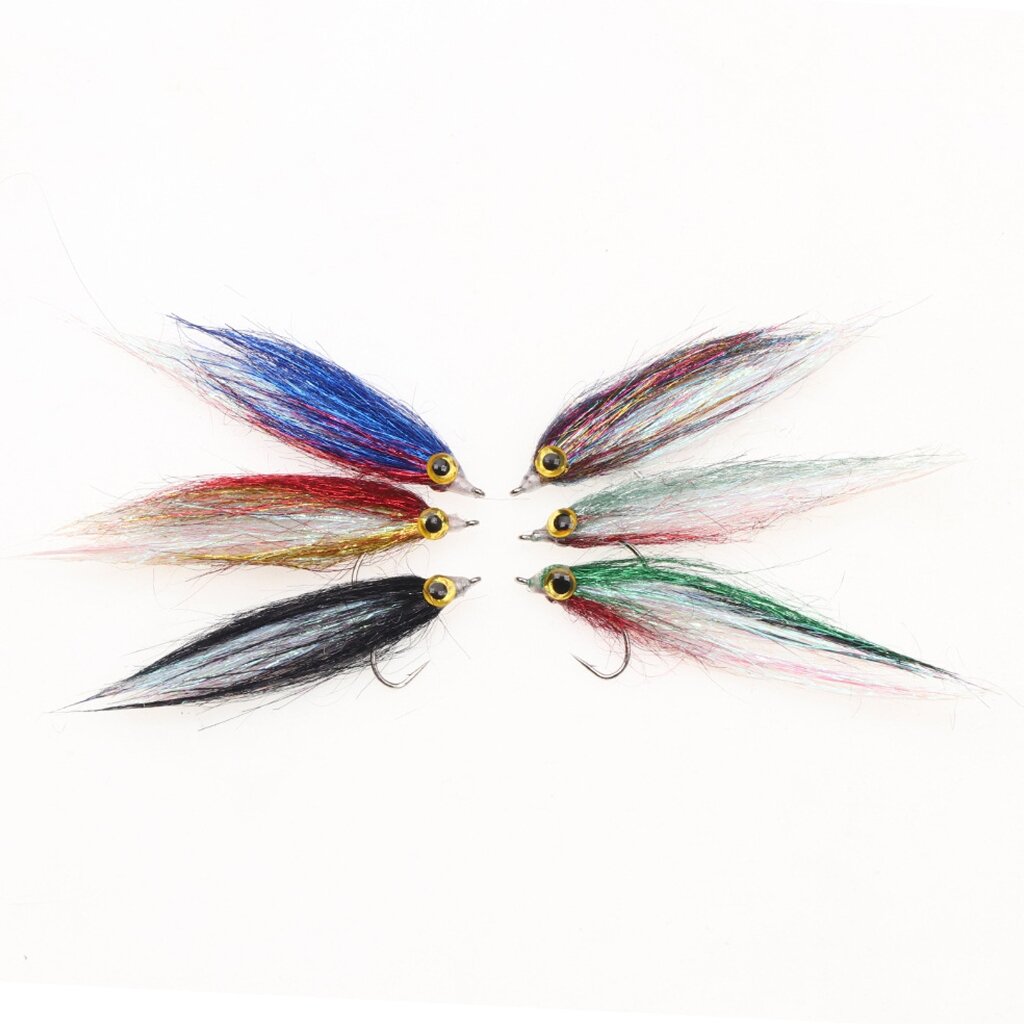 1 коробка из 6 штук, ледяная шелковая рыба, случайный цвет, 12 штук