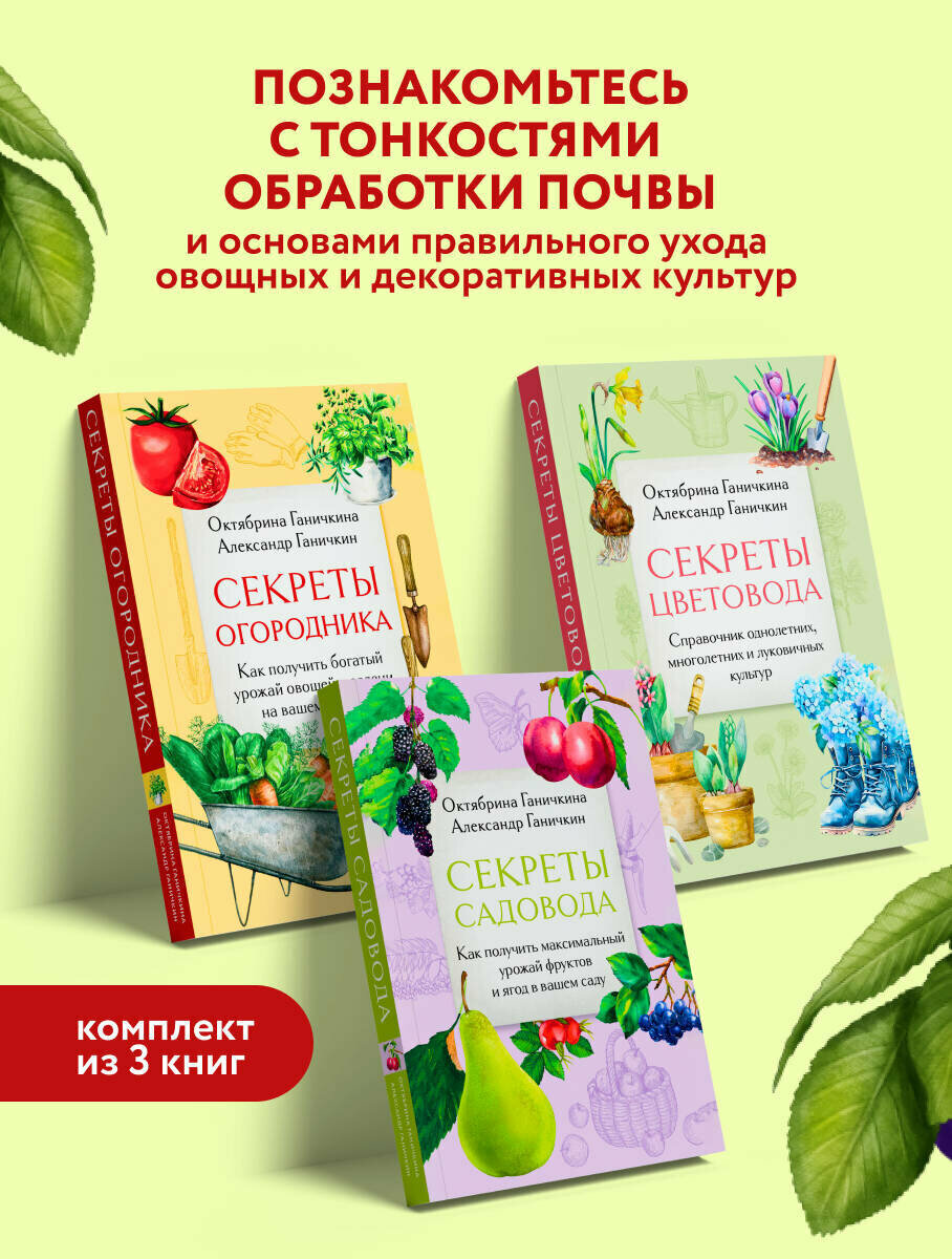 Дача всем на зависть. Комплект из 3 книг от Октябрины Ганичкиной (ИК)
