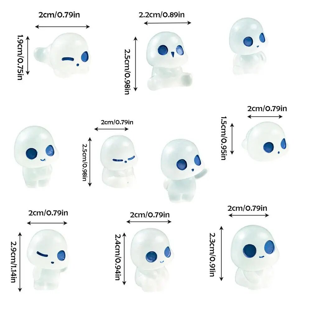 Светящиеся фигурки эльфов и духов, сказочное садовое украшение, светящиеся в темноте миниатюрные цветы в горшке