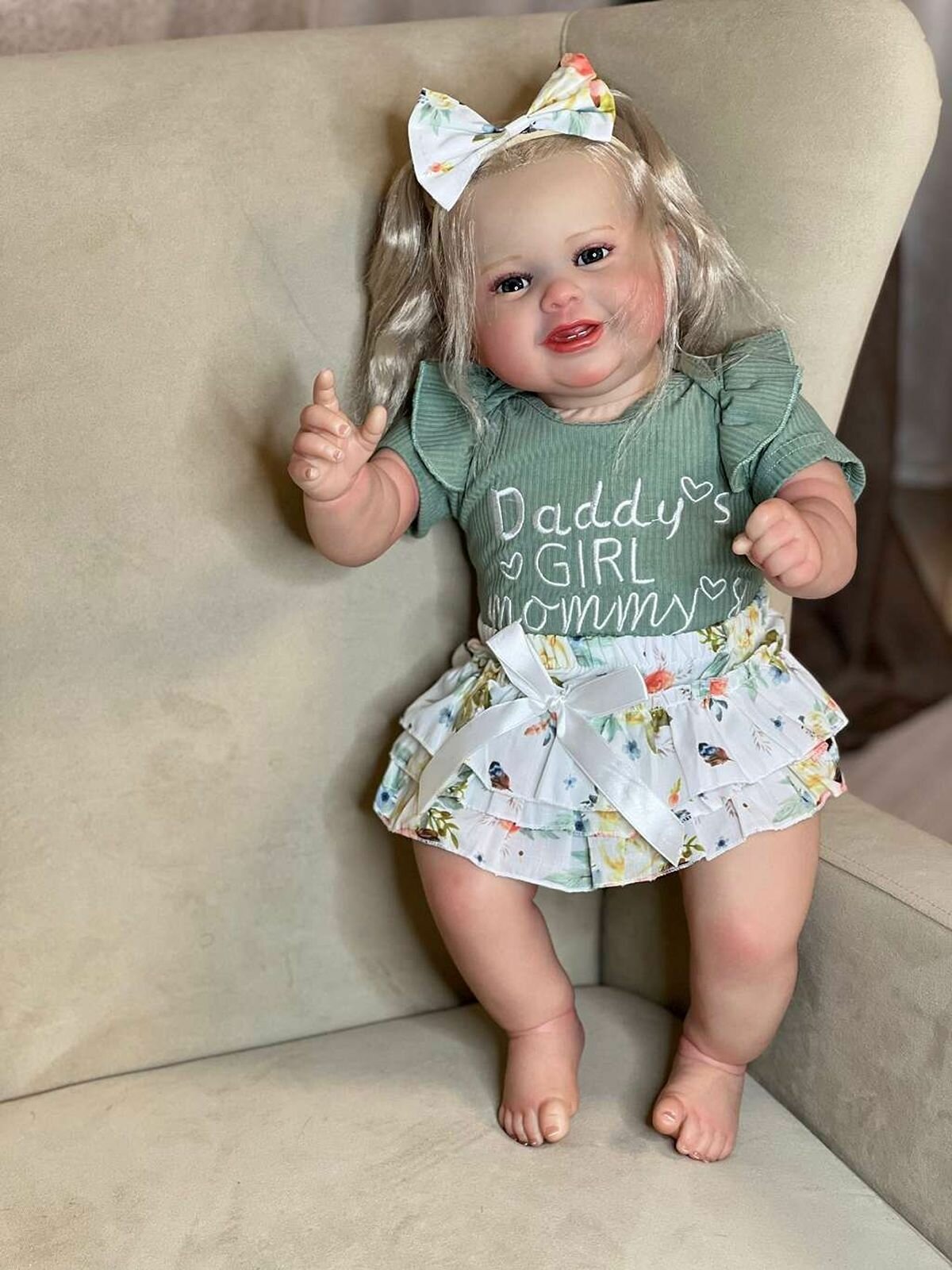 Кукла Реборн мягконабивная 60 см