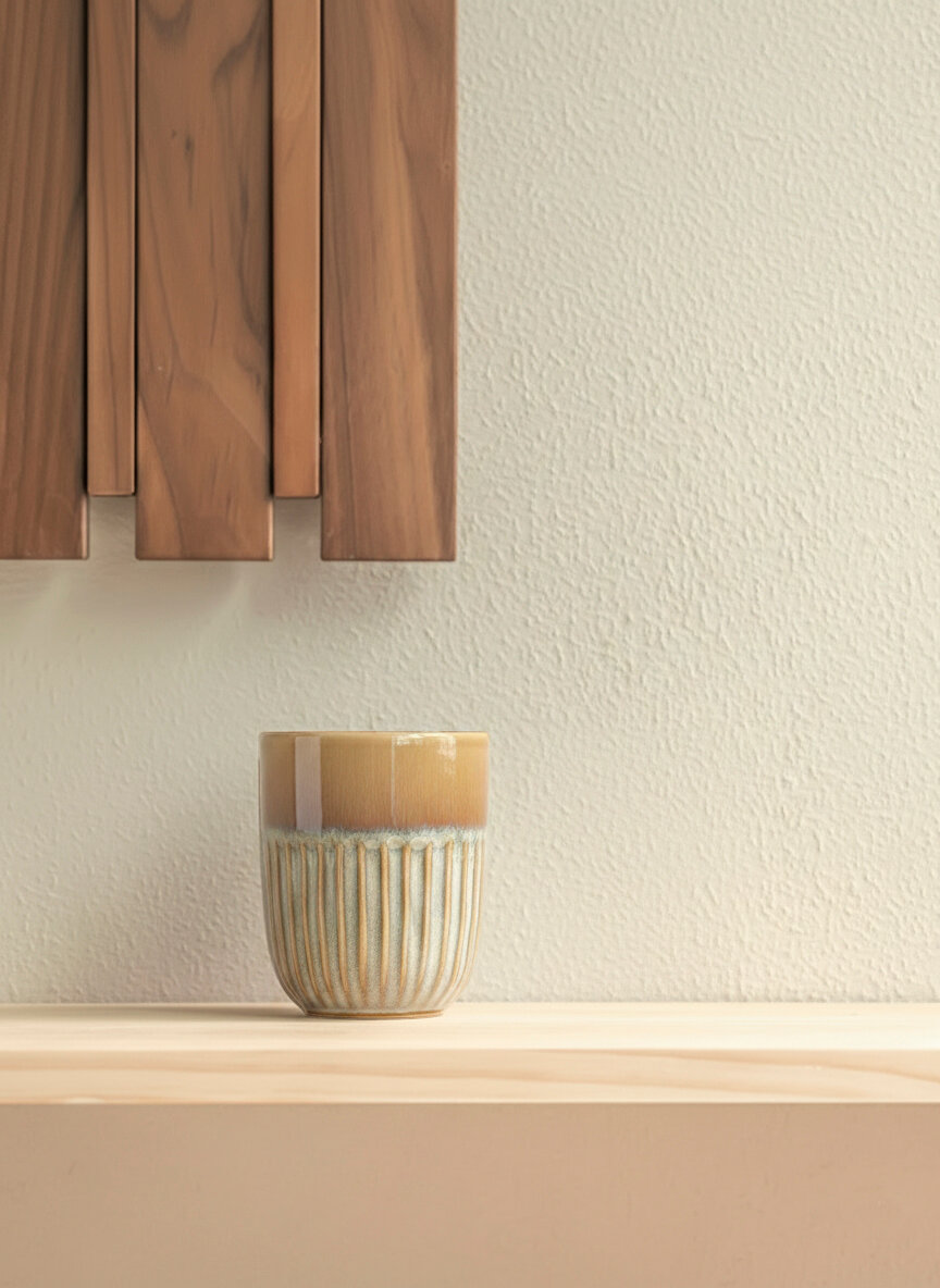 Стакан керамика 1 шт кружки керамика серо-коричневый цвет для кофе чая 260 мл набор стаканов чашка керамическая