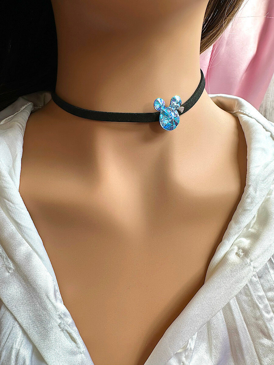 Чокер, кристаллы Swarovski, циркон