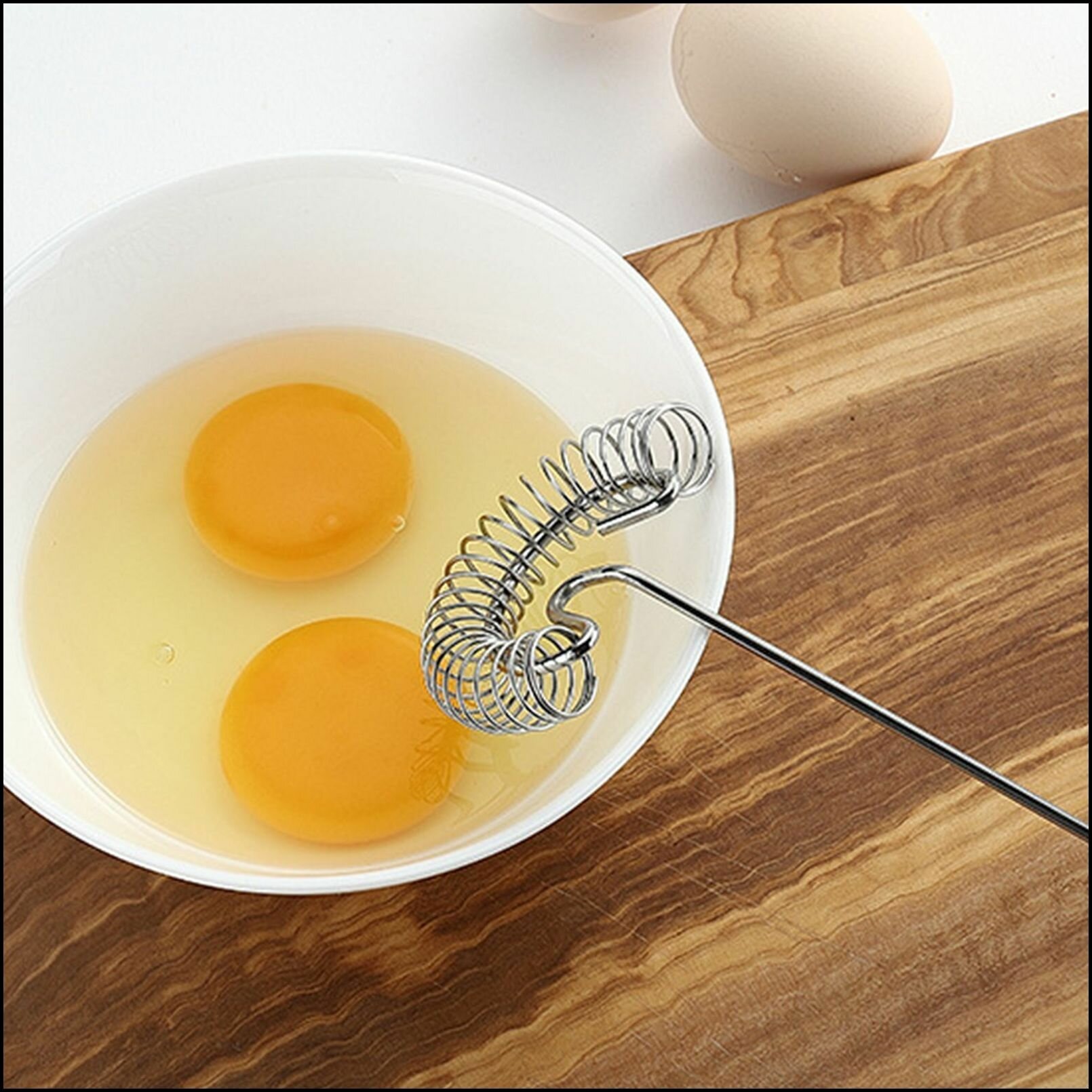 Ручной венчик из нержавеющей стали, спиральная пружина, венчик для взбивания яиц, сливок и лапши, инструмент для выпечки