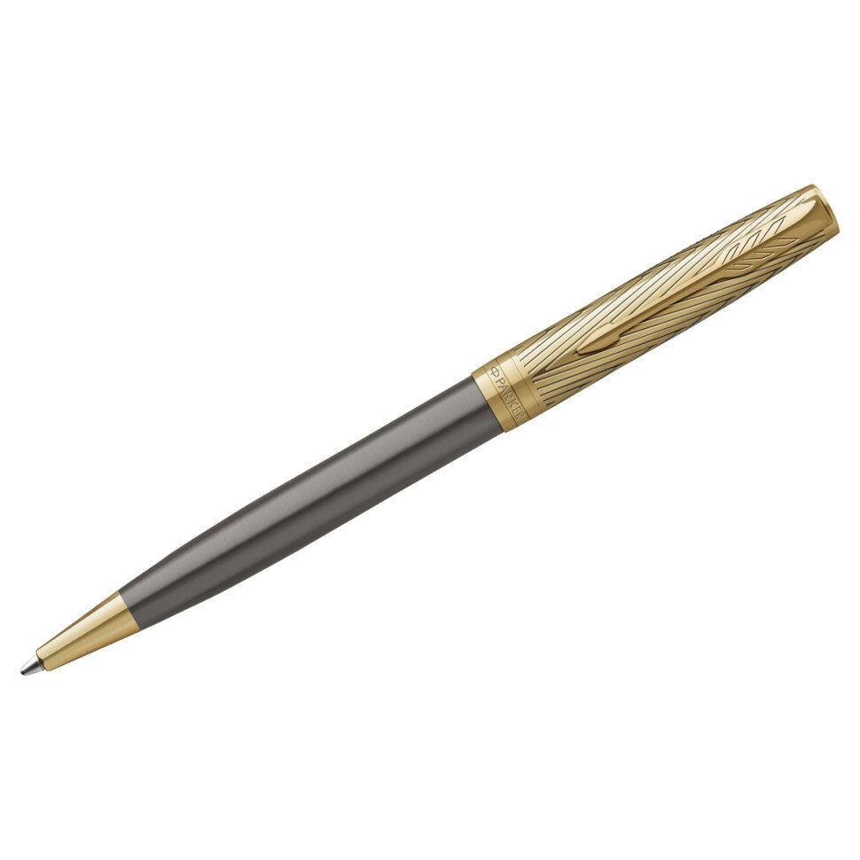 Ручка шариковая Parker "Sonnet ARROW GT" черная, 1,0мм, кнопочн, подарочная упаковка, 375186