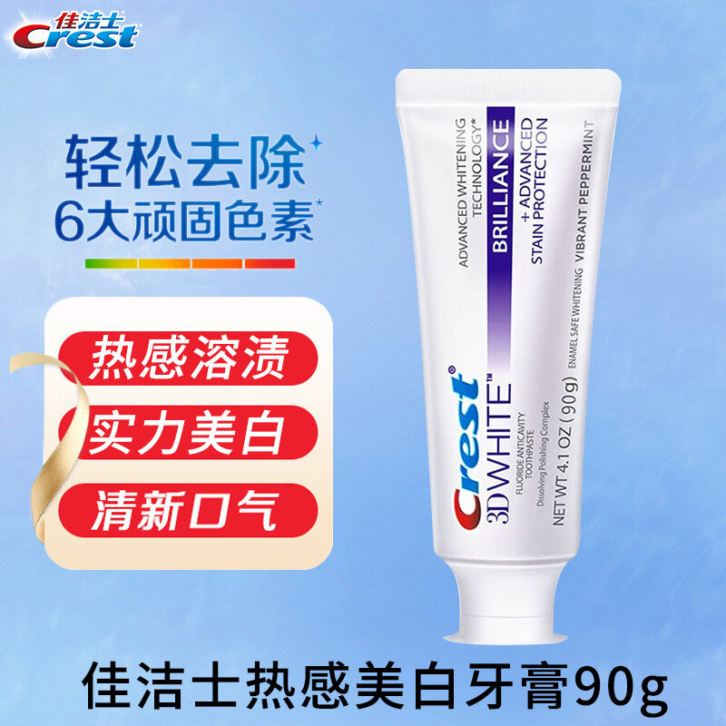 Настоящая зубная паста Crest 3D Whitening Thermal Lock с муссом для отбеливания, удаления пятен и освежения дыхания