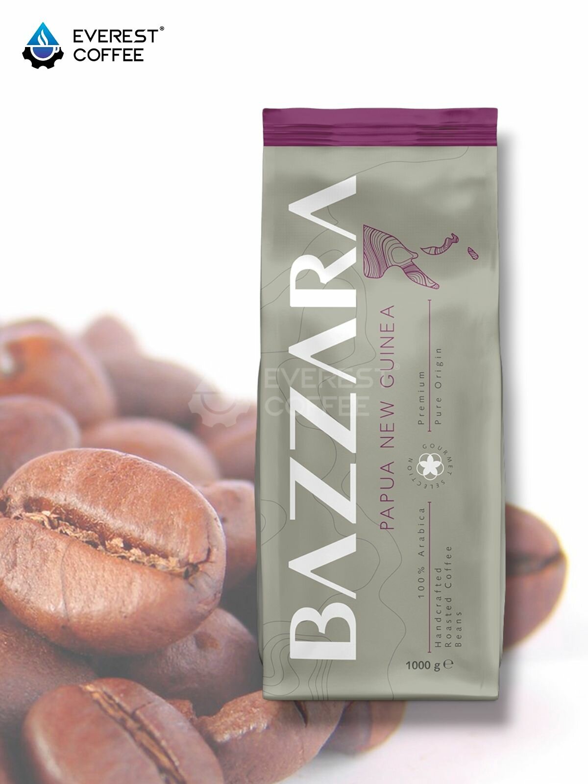 Кофе в зернах Bazzara Papua New Guinea 1кг
