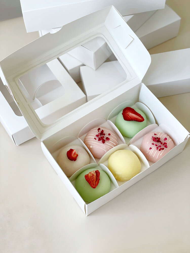 Коробка для моти на 6 шт. 175*120*55мм белая, 5 шт.