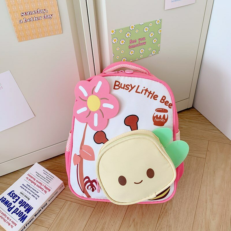 Новый детский рюкзак для детского сада для детей 3-6 лет, маленькая пчелка, легкий и универсальный, милый рюкзак для начальной школы для мальчиков и девочек