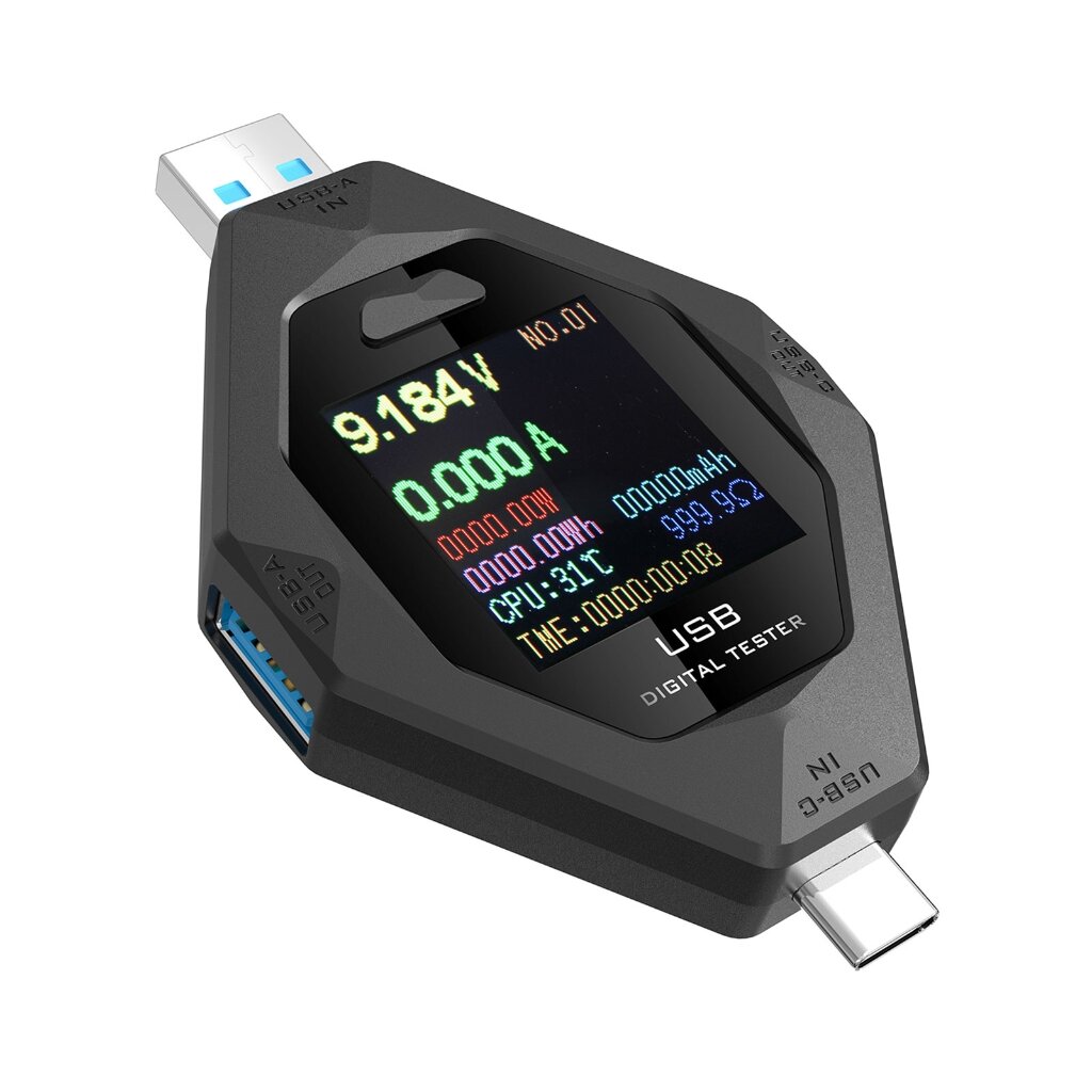 Диагностический Тестер Подачи питания USB C Type C USB Tester для Энтузиастов