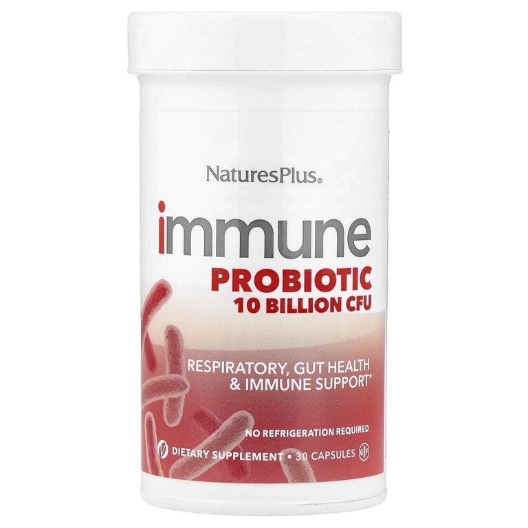Пробиотики Nature's Plus "Immune Probiotic", 10 млрд КОЕ, 30 капсул