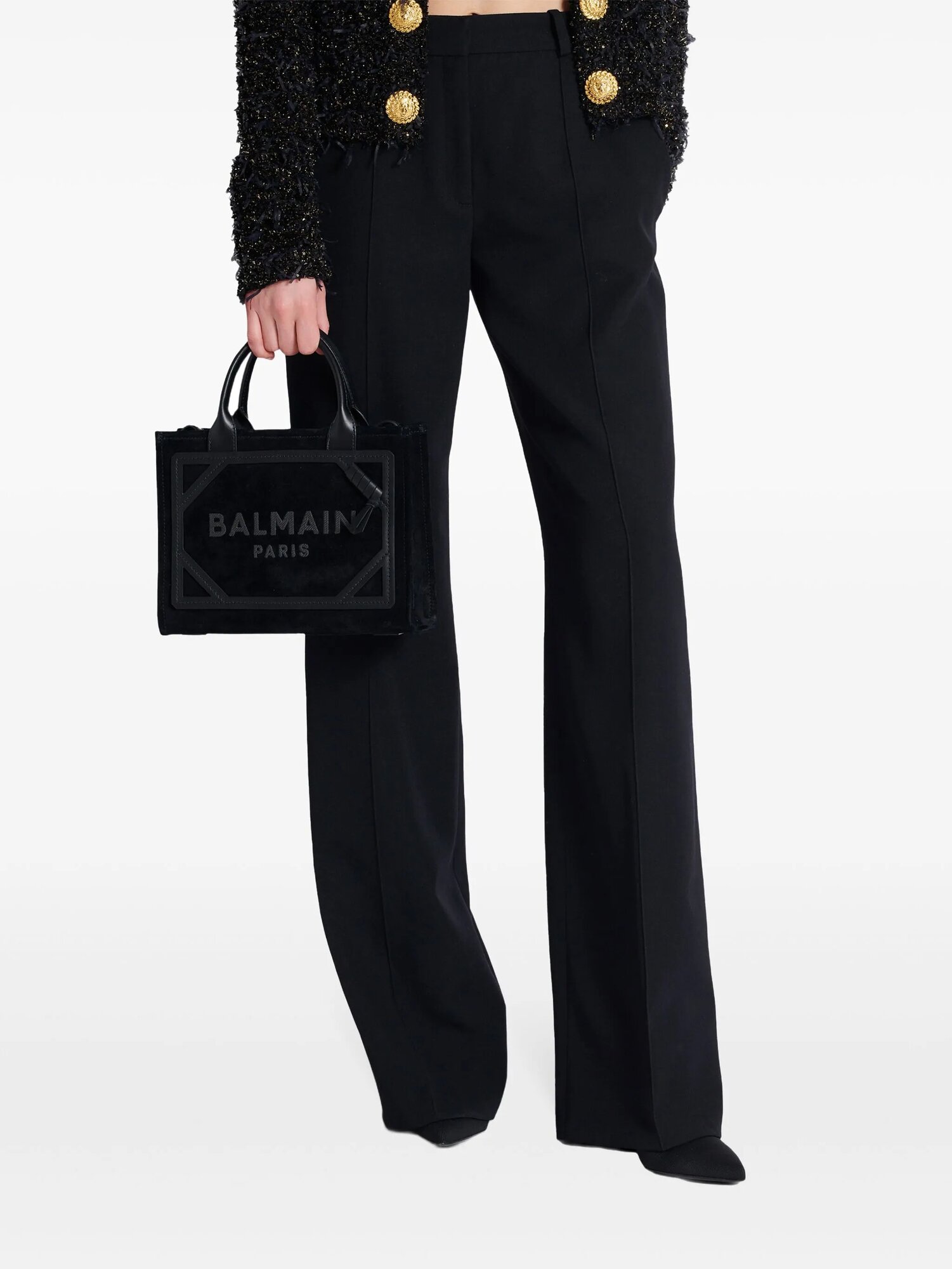 Баска BALMAIN для женщин, размер M, черный — фото 1