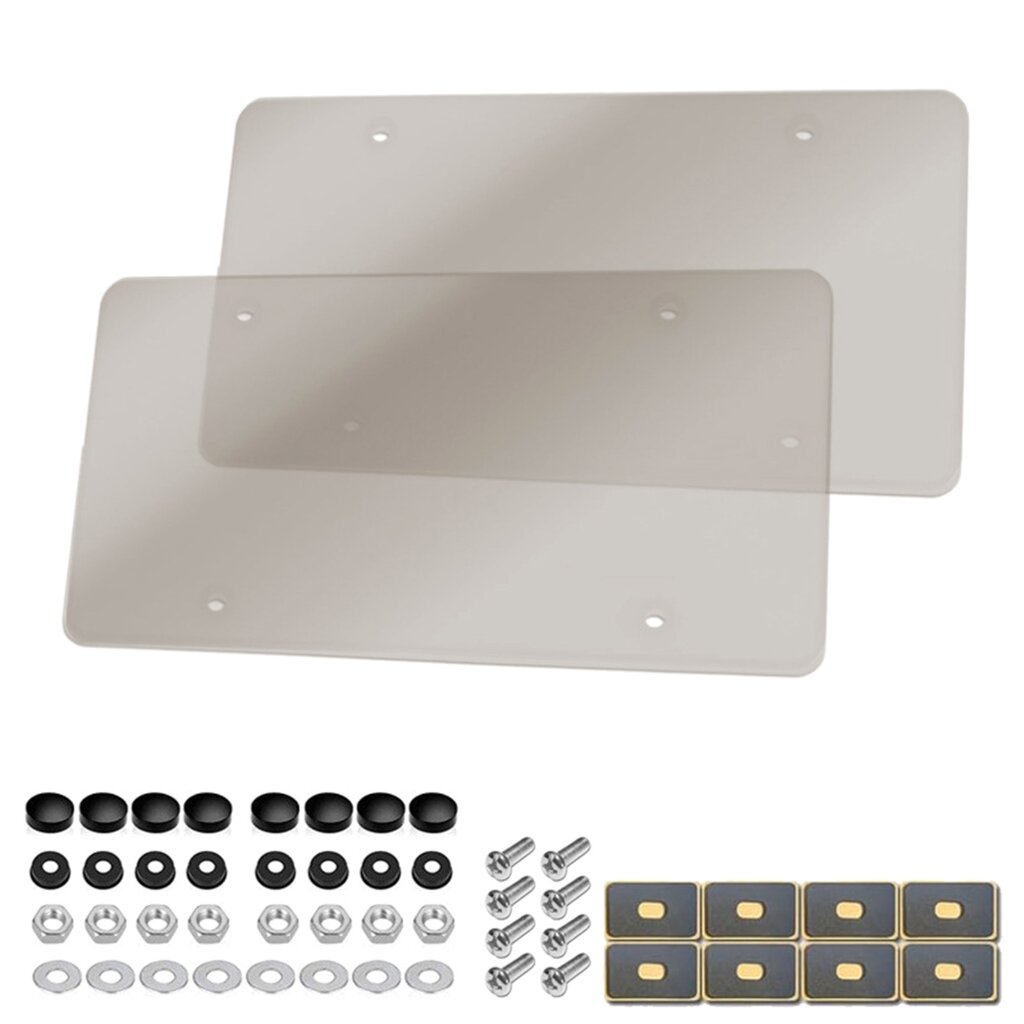 1 Пара Чехлов Для Номерных Знаков Прозрачная Плоская Защитная Рама с Колпачками Клапанов Шин для Экрана Рамы Номерного Знака Автомобиля США