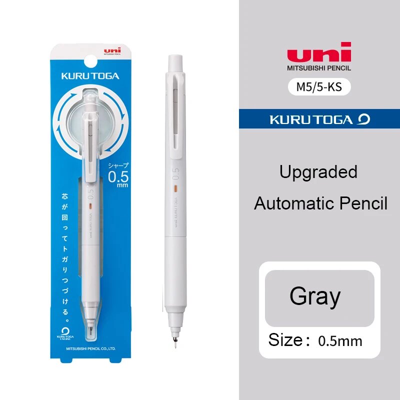 Механический карандаш Uni M5-KS, автоматические карандаши, самовращающиеся, модернизированные, KURU TOGA, студенческий письменный дизайн, автоматические карандаши для рисования