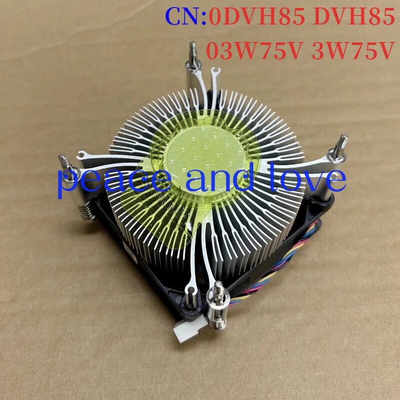 03W75V 0DVH85 3W75V DVH85 Новый кулер для процессора, вентилятор-радиатор для Dell Desktop LGA1150 1151 1155 1156 1200 3080 5080 7080 3990 5090