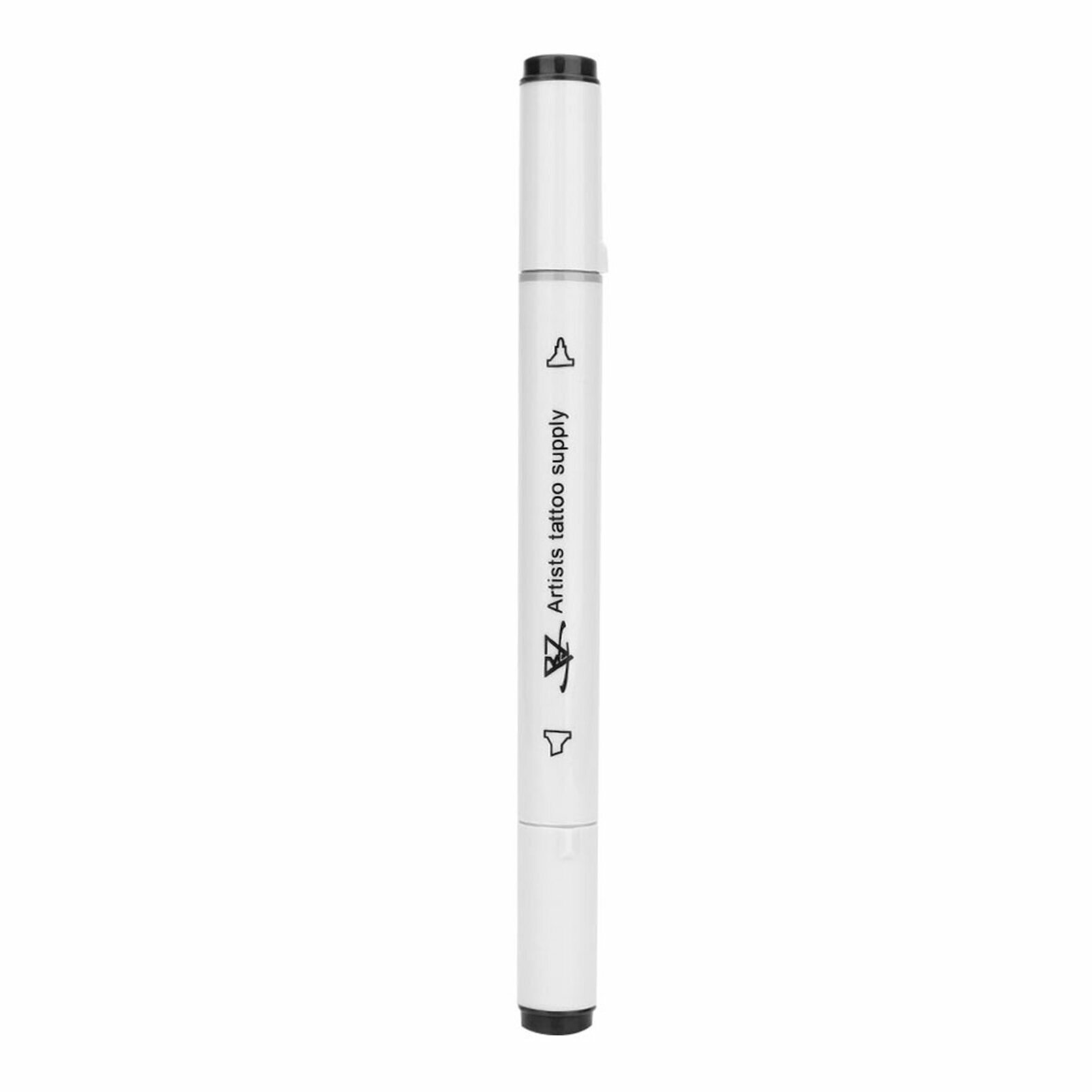 Double End Tattoo Positioning Skin Marker Marking Pen Tool (Black)
