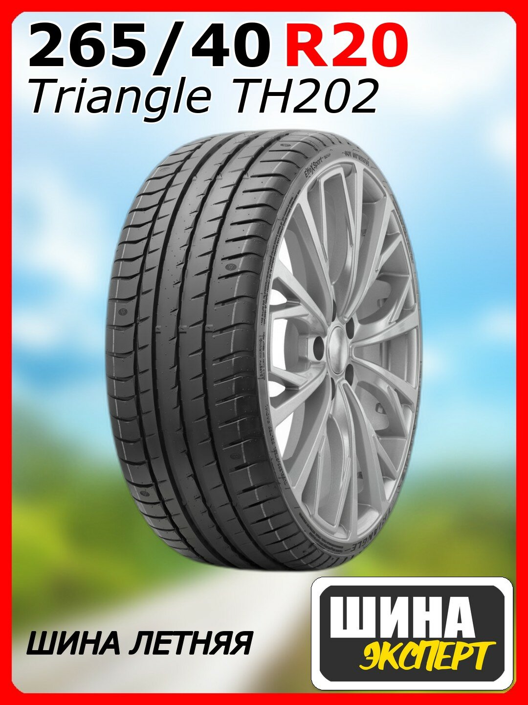 Шина летняя Triangle 265/40/20 W 104 TH202 XL для легковых автомобилей CBPTH20226M20WFJ