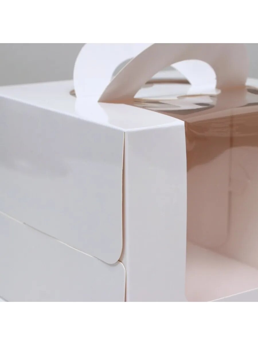 Стильная упаковка для бенто-торта с окном