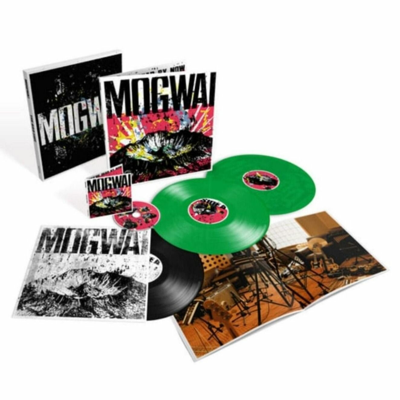 Музыка CD MOGWAI - The Bad Fire , 3 x Vinyl, LP, Album, Green, CD, Box Set