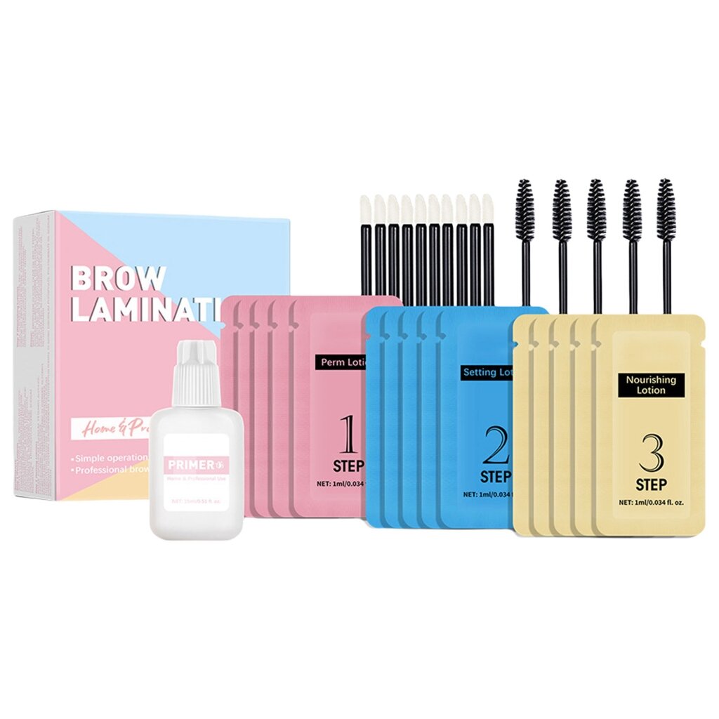 Наборы для ламинирования бровей Практичные Наборы для ламинирования бровей ручной работы, простые в использовании для получения более полных, густых и красивых бровей