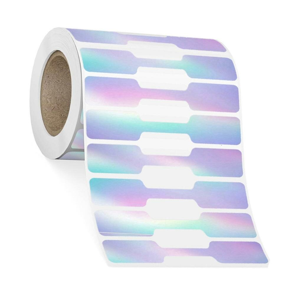 500шт Этикеток для ювелирных изделий Наклейка для идентификации ювелирных изделий Клейкая наклейка с гантелями для показа ожерелий серег Колец