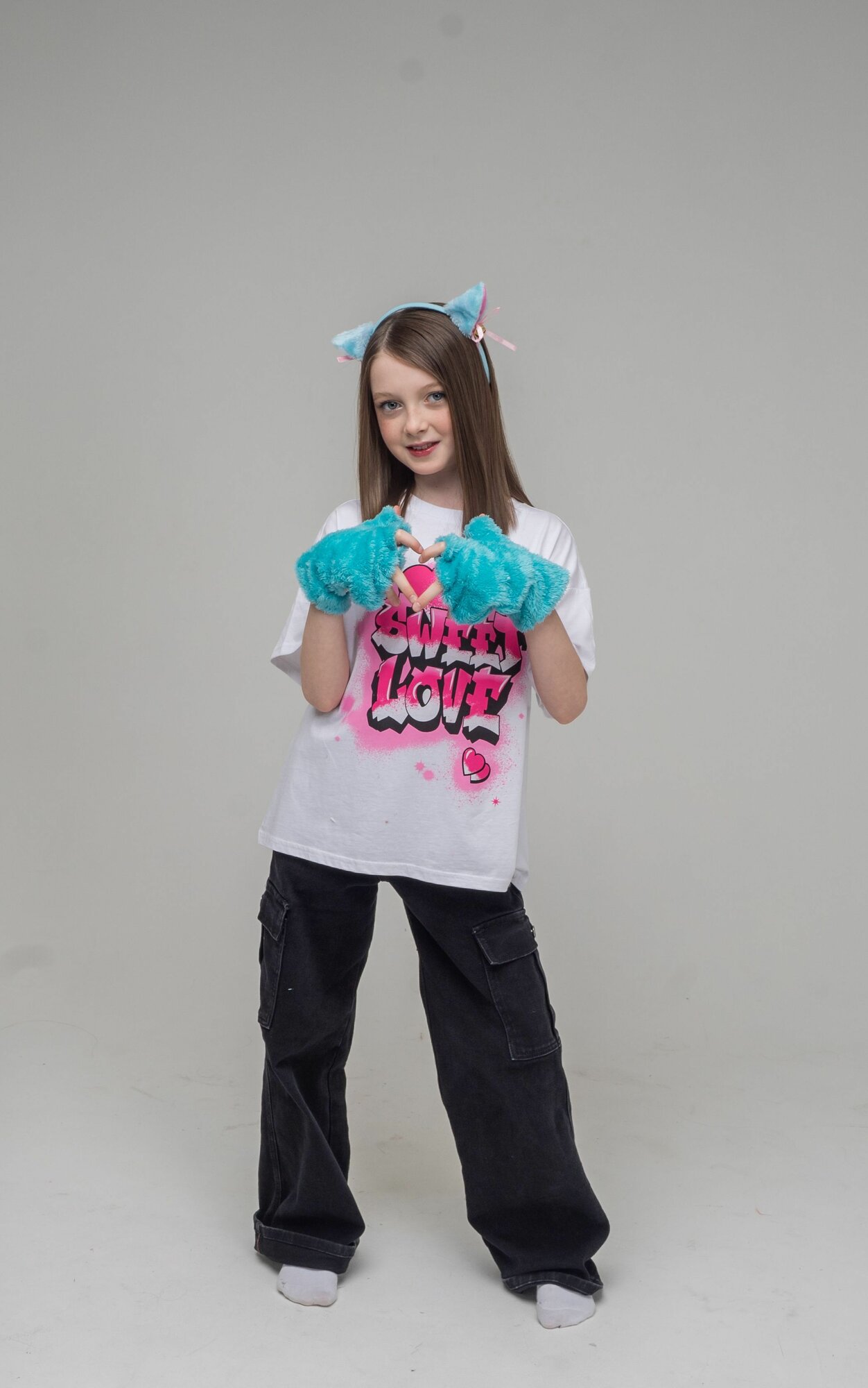 Ушки кошки Бирюзовый ободок