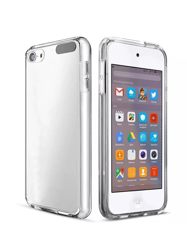 Для iPod Touch 5-го/6-го / 7-го поколения Чехол Кристально чистый противоударный силиконовый чехол из ТПУ