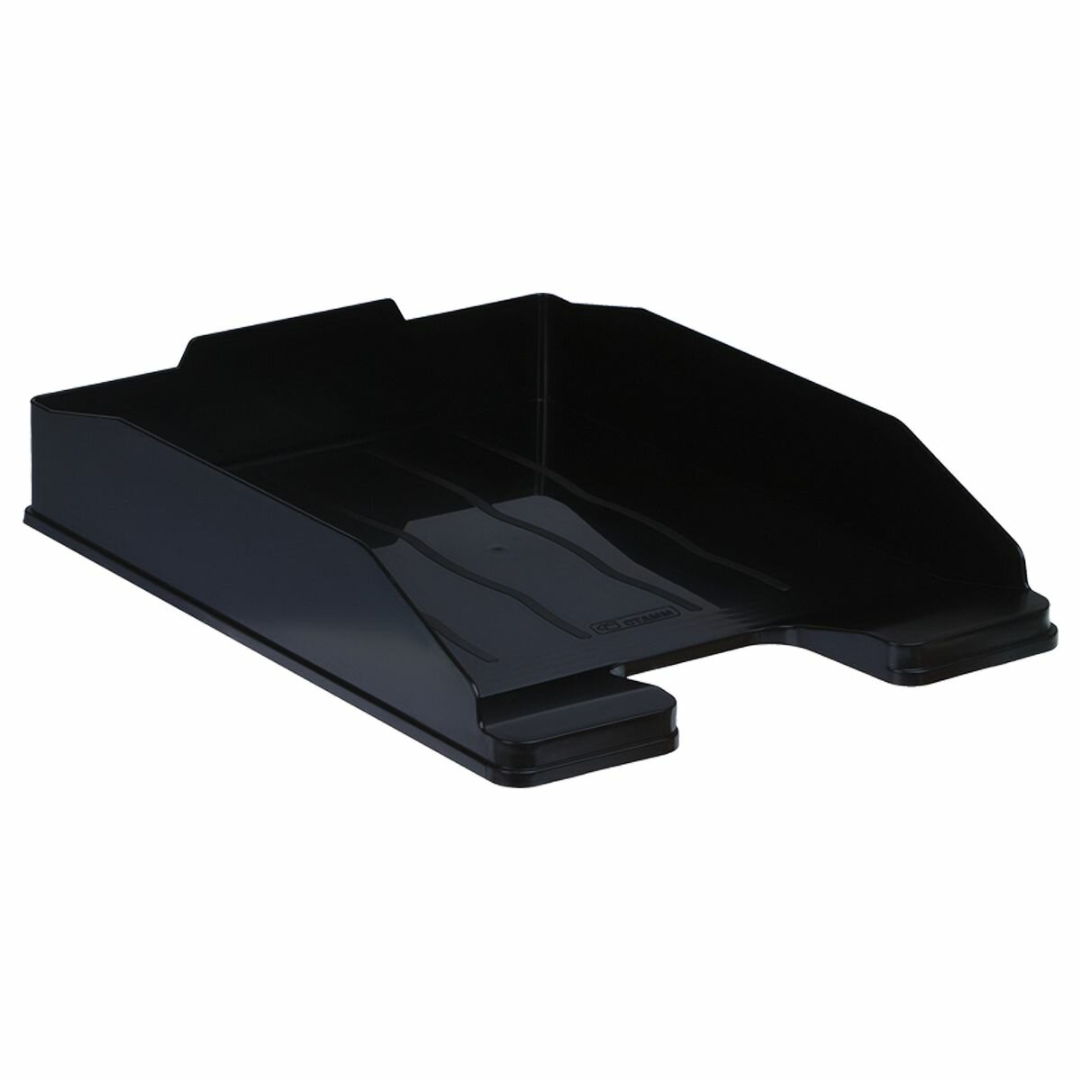 6 шт. Лоток для бумаг горизонтальный СТАММ "Эксперт", черный
