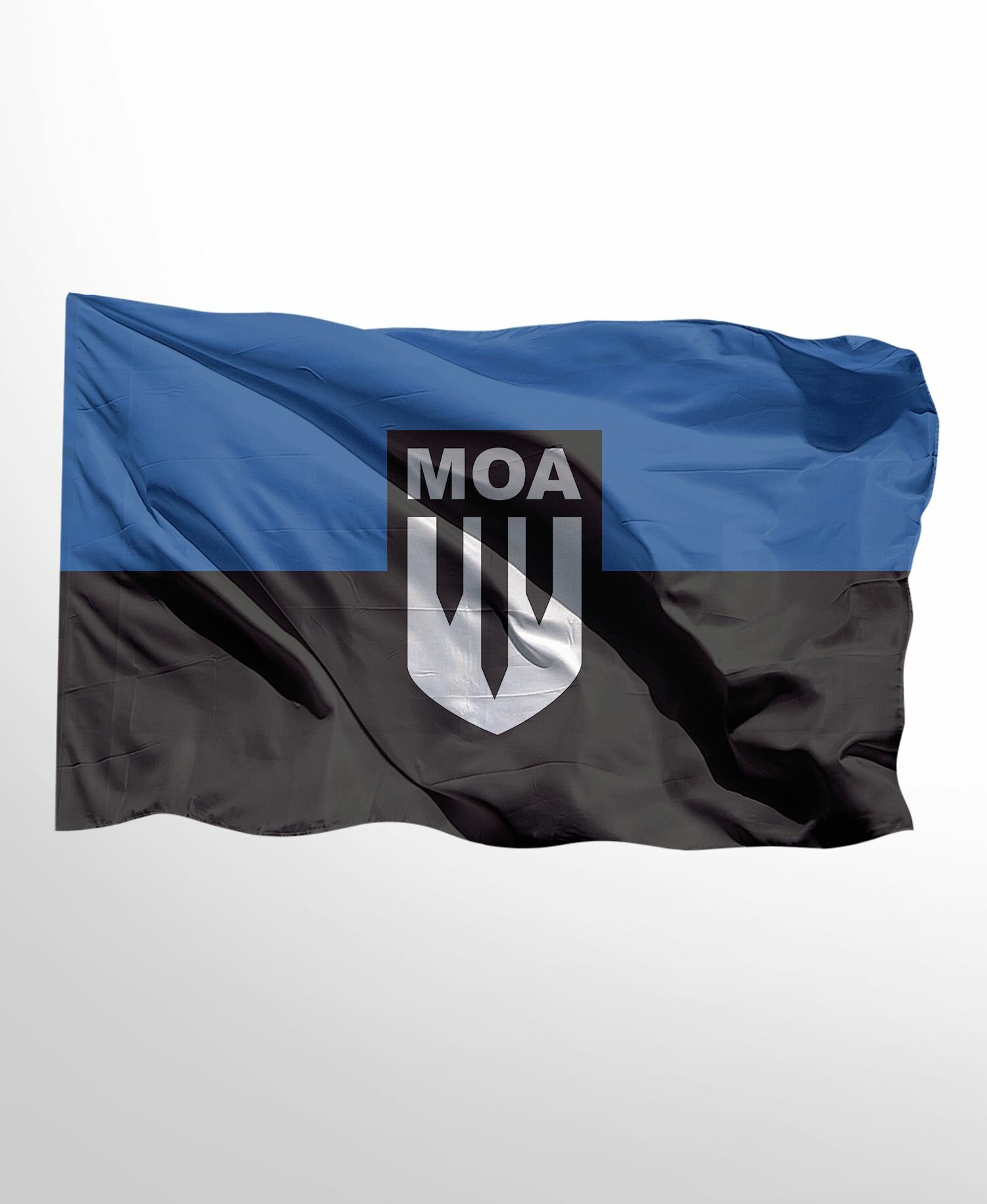 Флаг Малоросской освободительной армии МОА, 70х105 см на сетке для флагштока