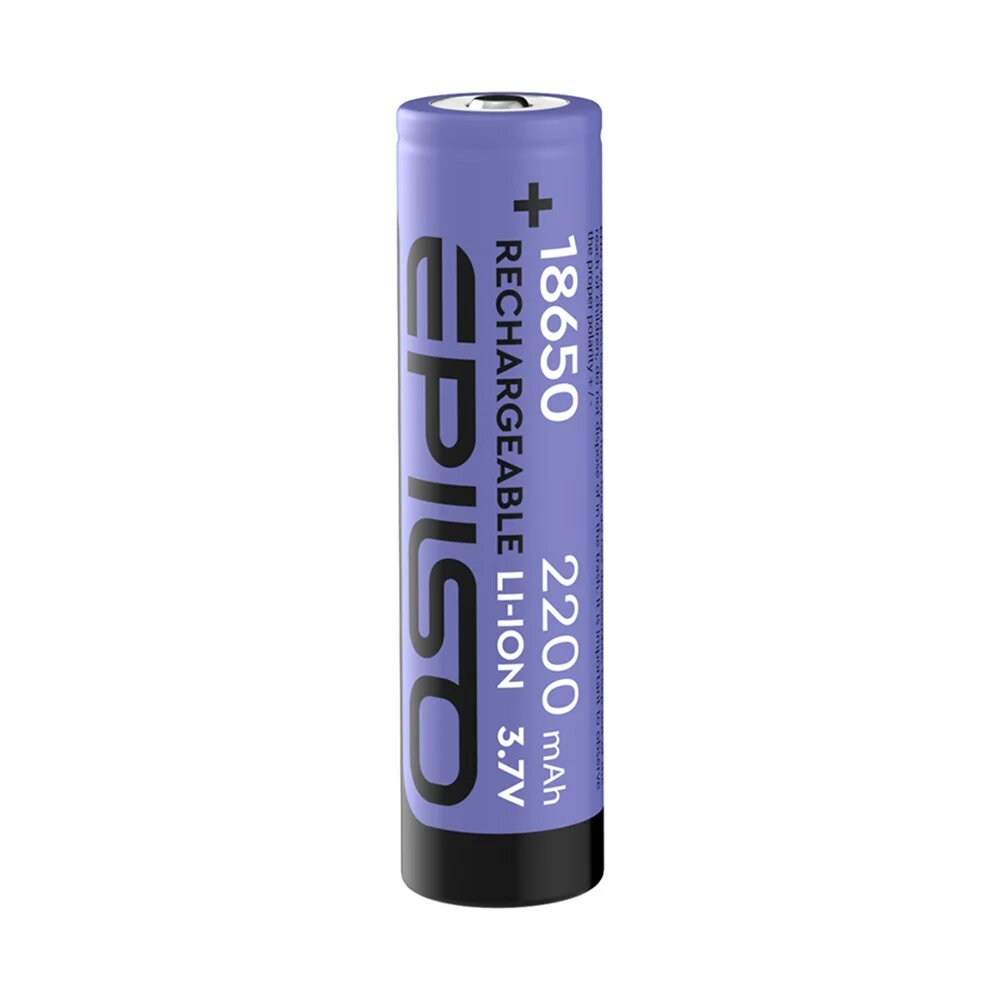 Аккумулятор Epilso 18650 2200mAh 3.7V без защиты EPB-18650-2.2-NP