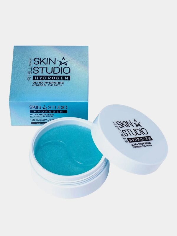 Гидрогелиевые патчи для глаз STELLARY SKIN STUDIO Hydrogen увлажняющие, 60 штук