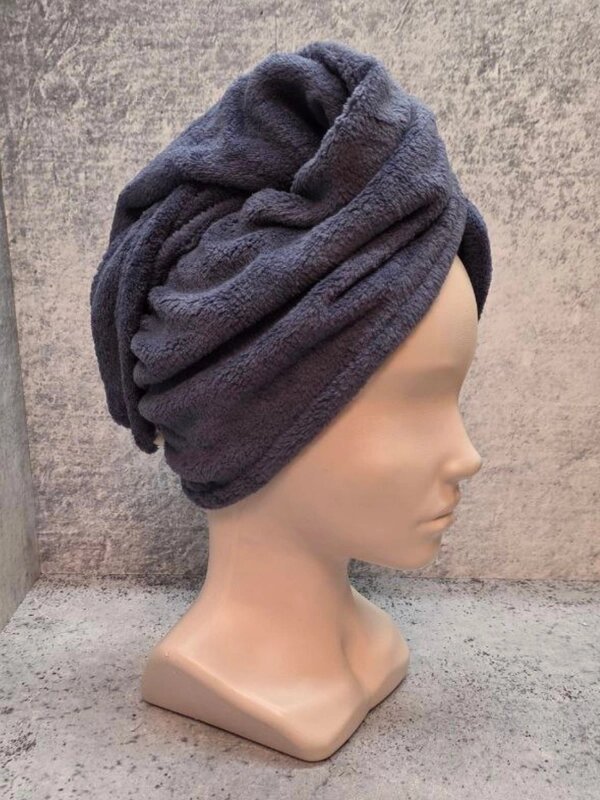 Чалма -полотенце из микрофибры , шапочка тюрбан для сушки волос