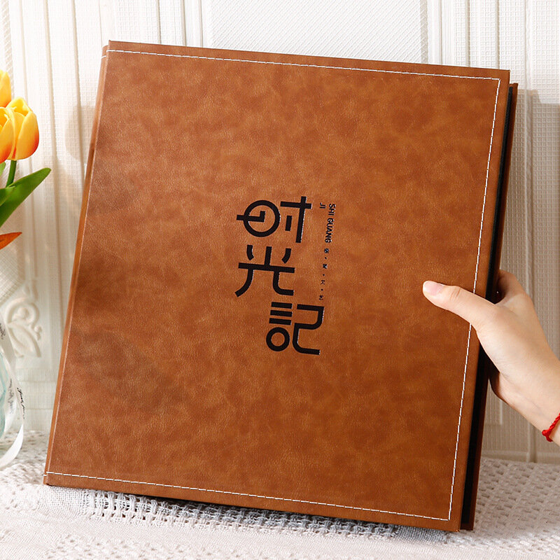 6-дюймовый фотоальбом на 1000 фотографий для пары, семейный фотоальбом большой вместимости, памятный альбом, фотоальбом с проложенными страницами, кожаный 5inch