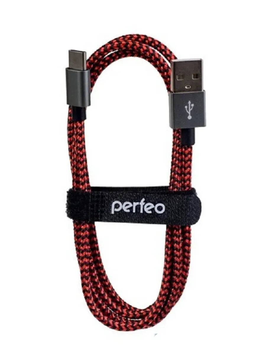 Кабель USB2.0 A - USB Type-C черно-красный, 3 м. (U4902)
