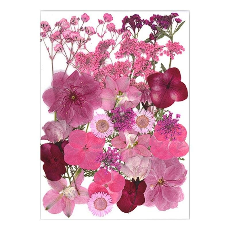 Прессованные сухие цветы для работы с эпоксидной смолой, Порошок сакуры