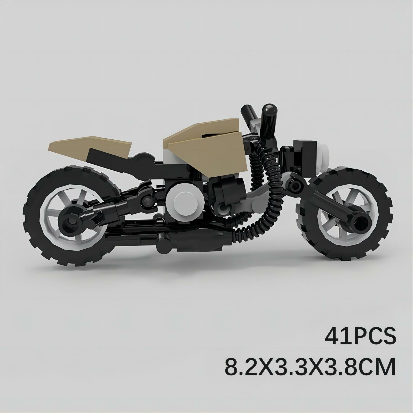 MOC строительный блок игрушечный набор мини ретро мотоцикл сидячая фигурка игрушка мальчик подарок