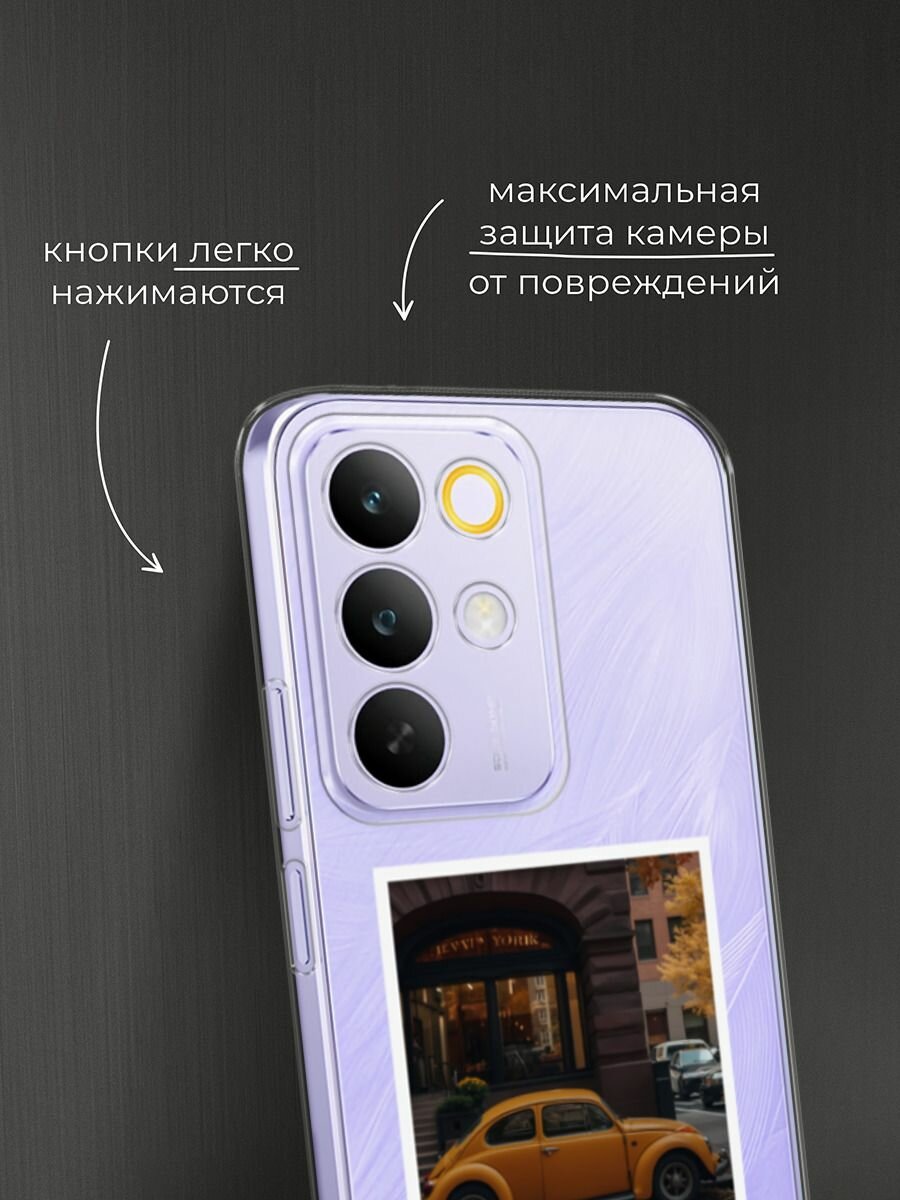 Силиконовый чехол на Realme C85 / Реалми C85 с принтом Осенний палароид — фото 1