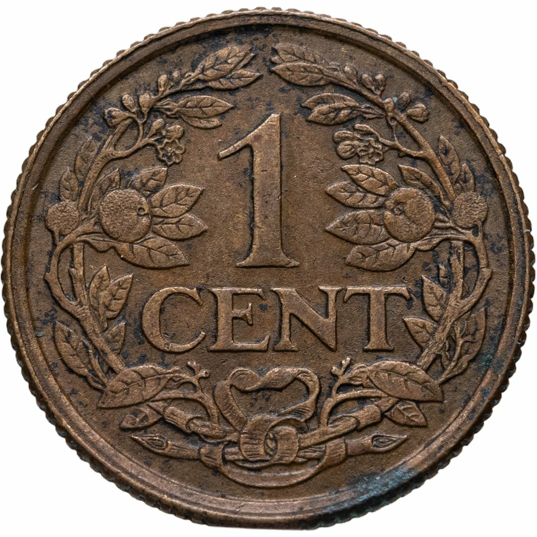 Нидерландские Антильские острова 1 цент cent 1957, Бронза, в сохранности VF