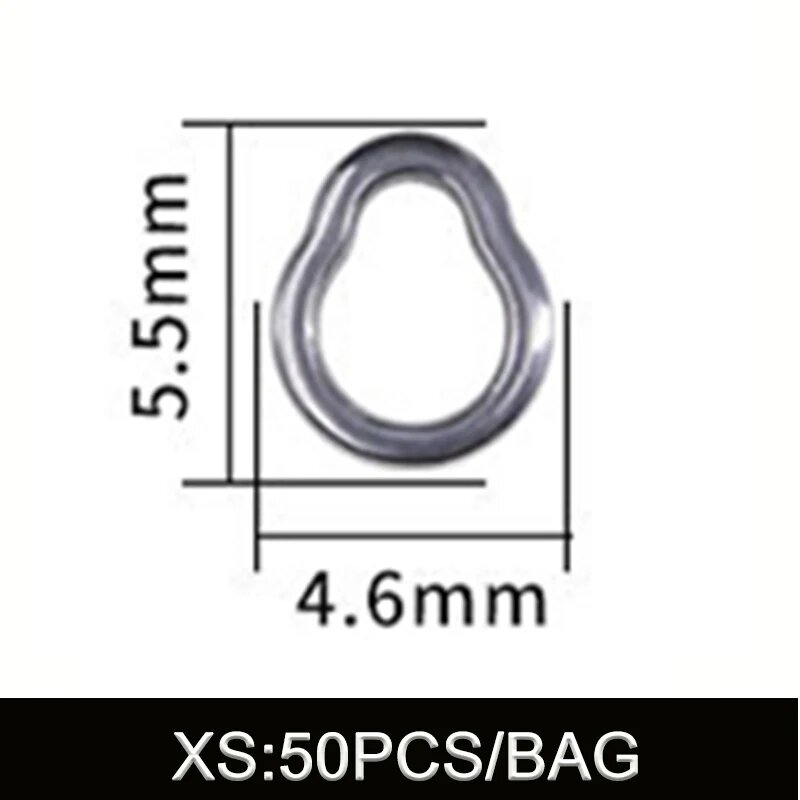 TAKEDO 50 шт./пакет груша сплошное кольцо тыква L M S XS разъем бесшовные плоские одинарные петли рыболовные аксессуары