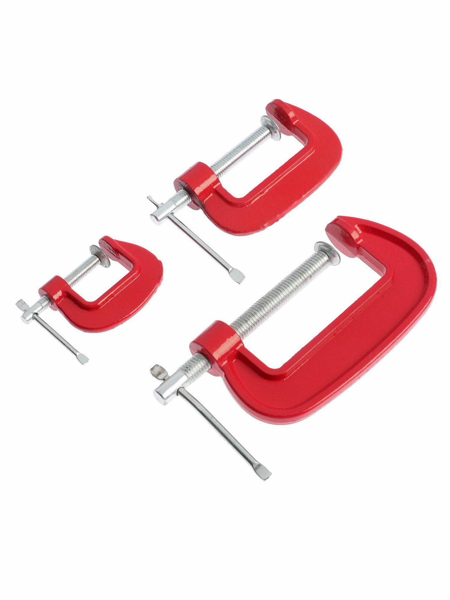 Набор струбцин G-образных 1-2-3", вид струбцины: g-образная, размер упаковки: 14 x 2.5 x 21.5 см.